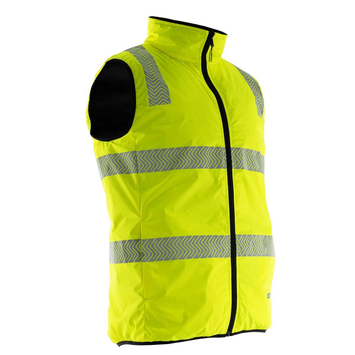 Hi Vis Reversible Insulated Safety Vest with Reflective Thermal Transf ...